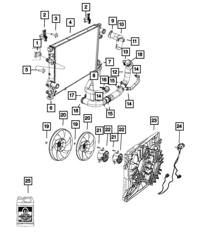 2015-2020 Dodge Charger Radiator Outlet Hose 4598103AG | My Mopar Parts