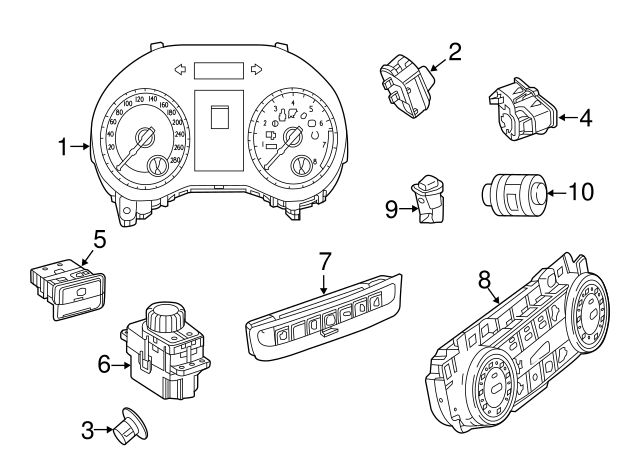 OEM Mercedes-Benz Dash Control Unit For 2014-2020 Mercedes-Benz - Part ...
