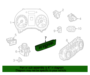 2016-2019 Mercedes-Benz Control Switch Assembly 246-905-72-02-9107 | MB ...
