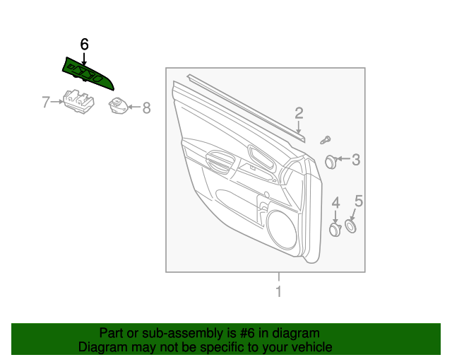 2004-2009 Mazda 3 Switch Panel - Driver's Side (LH) BP4K-68-4L6B-02 ...