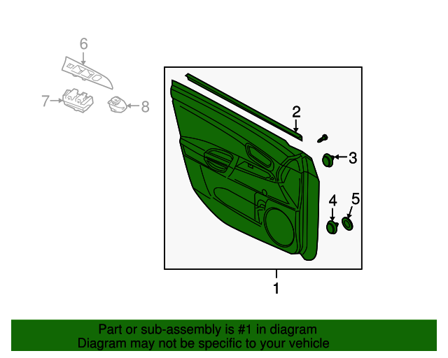BN8E-68-45YF-30 - Trim Panel Assembly 2004-2006 Mazda 3 | Bam Wholesale ...