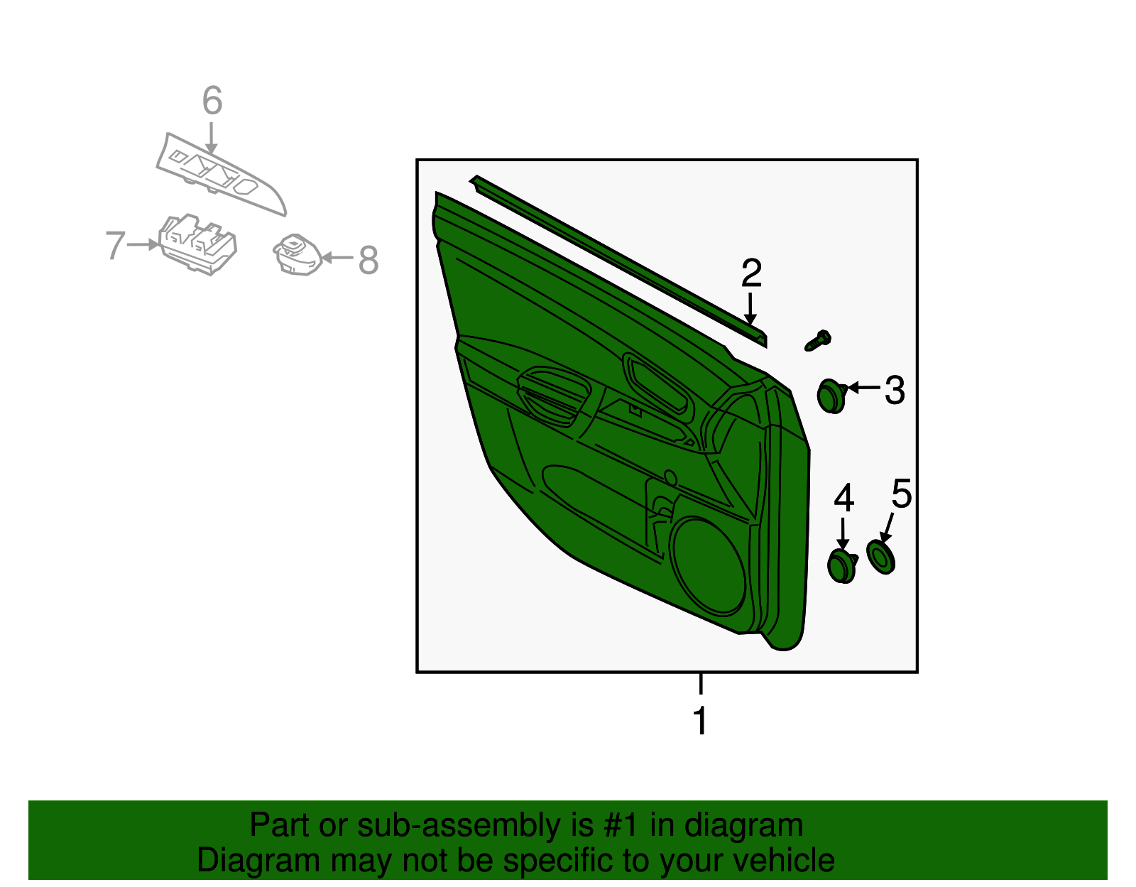 BAN6-68-45YD-30 - Trim Panel Assembly 2007-2009 Mazda 3 | Florida Mazda ...