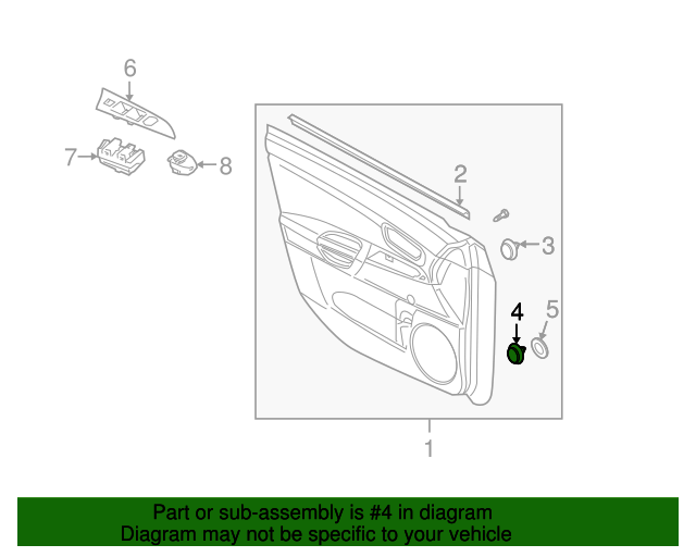 2004-2019 Mazda Belt Weather-Strip Fastener GJ6R-68-ABX | TascaParts.com