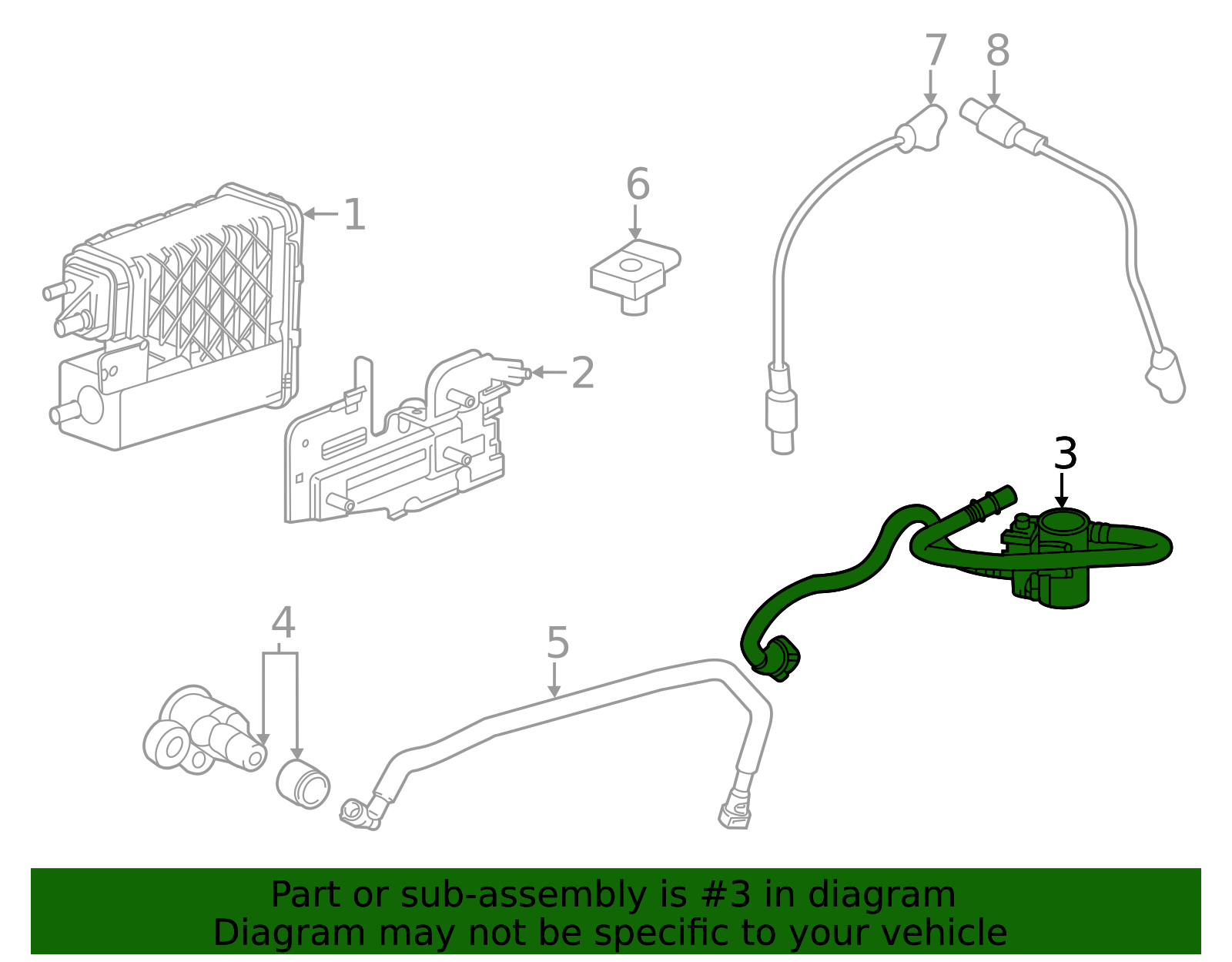 2020-2025 GM Vapor Canister Solenoid 84613096 GM | GMPartsDirect.com