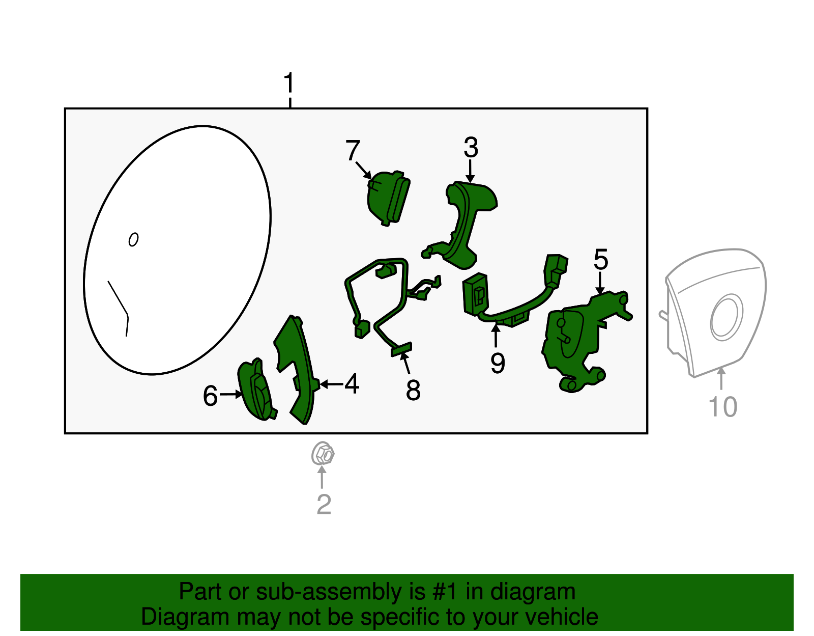 2013-2017 Chevrolet Traverse F Wheel 23277092 | QuirkParts
