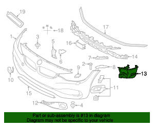 51117294656 - 2014-2020 BMW Support Panel (51-11-7-294-656) | BMW of ...