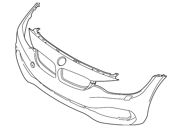 51117363276 - 2014-2020 BMW Bumper Cover (51-11-7-363-276) | BMW of ...