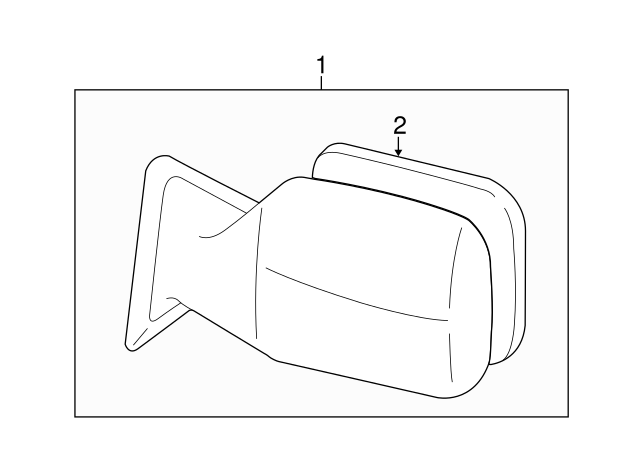 87940-60840-C0 - Mirror Assembly Left Black 1998-2004 Toyota Land ...