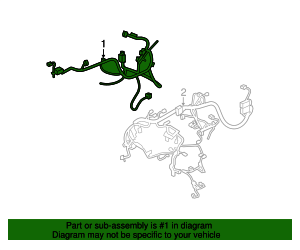 2007-2008 Saturn Outlook Engine Harness 25962089 | GMPartsDirect.com