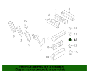 24380-1AT0A - Relay Box 2012-2018 Infiniti | AutoNationParts.com