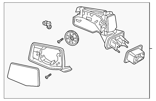2019-2023 GMC Passenger Side Door Mirror without Cover 84823214 | GM ...
