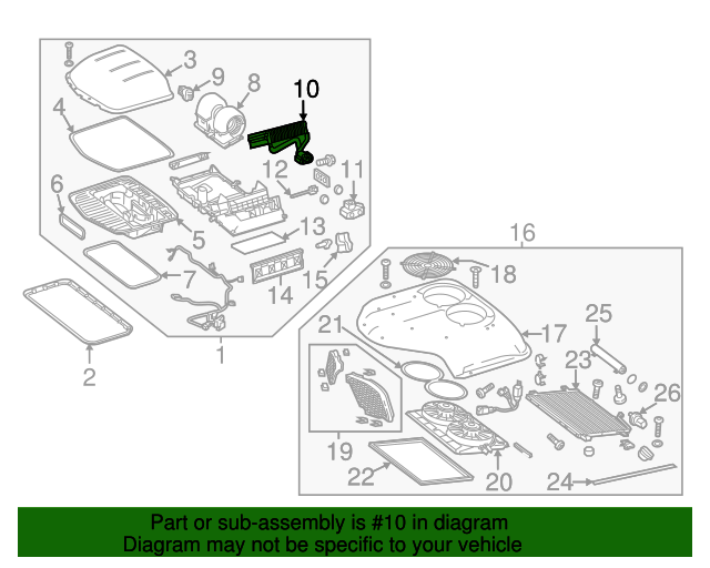 001-830-97-58 - Evaporator Core - 2010-2018 Mercedes-Benz ...