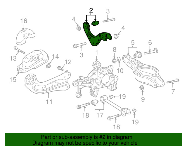 2018-2023 Toyota Upper Control Arm 48770-06010 | Toyota Parts