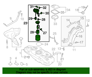 2018-2022 Hyundai Accent Fuel Pump 31120-H9500 | OEM Parts Online