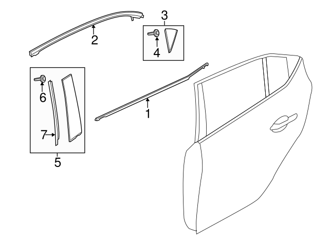2014-2018 Mazda 3 Belt Molding BJS8-50-660B | RealMazdaParts.com