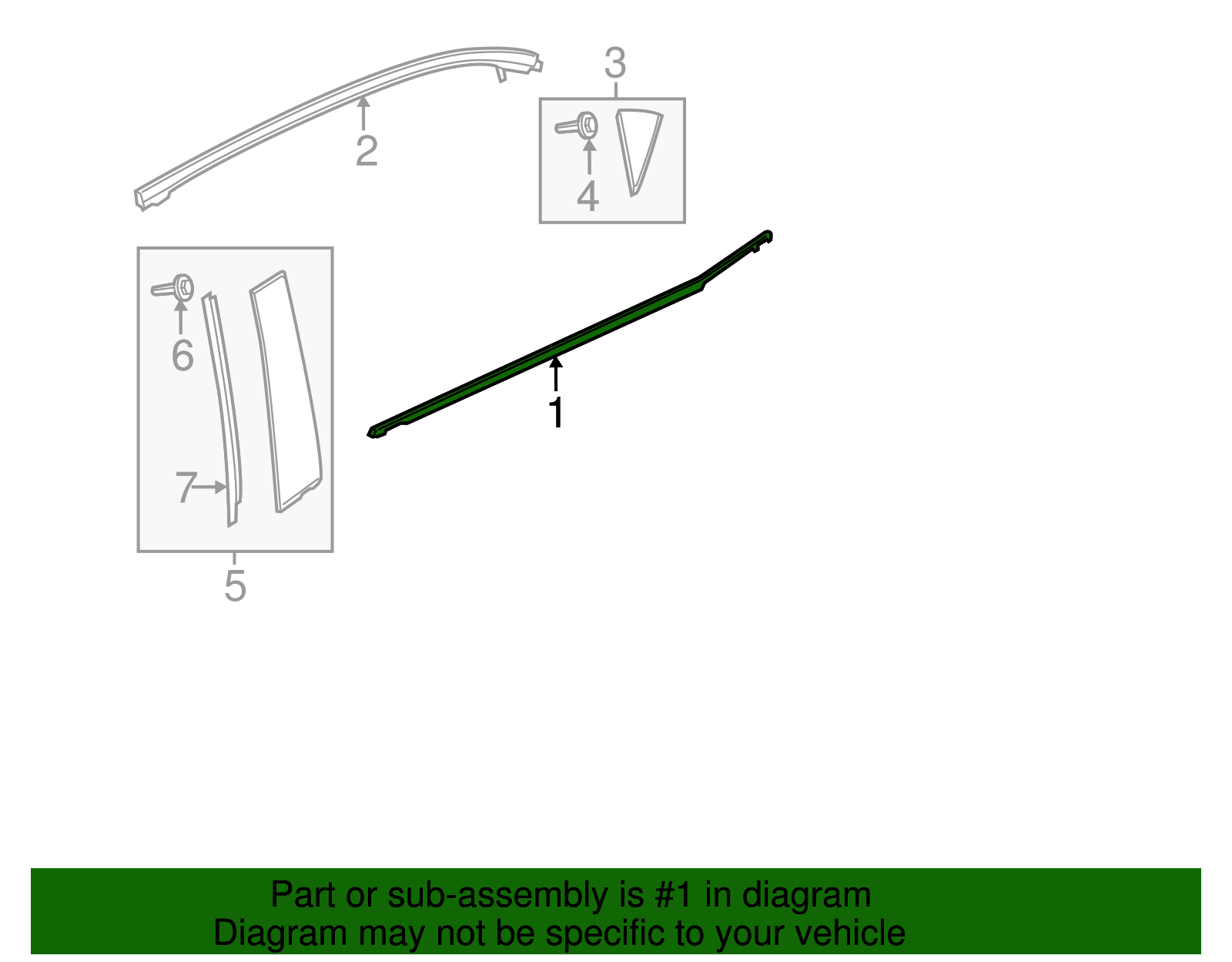 BJS8-50-670B - Belt Molding 2014-2018 Mazda 3 | Florida Mazda Parts