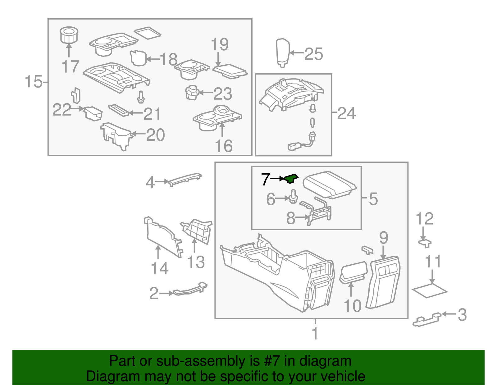 1993-2024 Toyota 1993-2024 Toyota - Center Console Latch (Front) 58908 ...