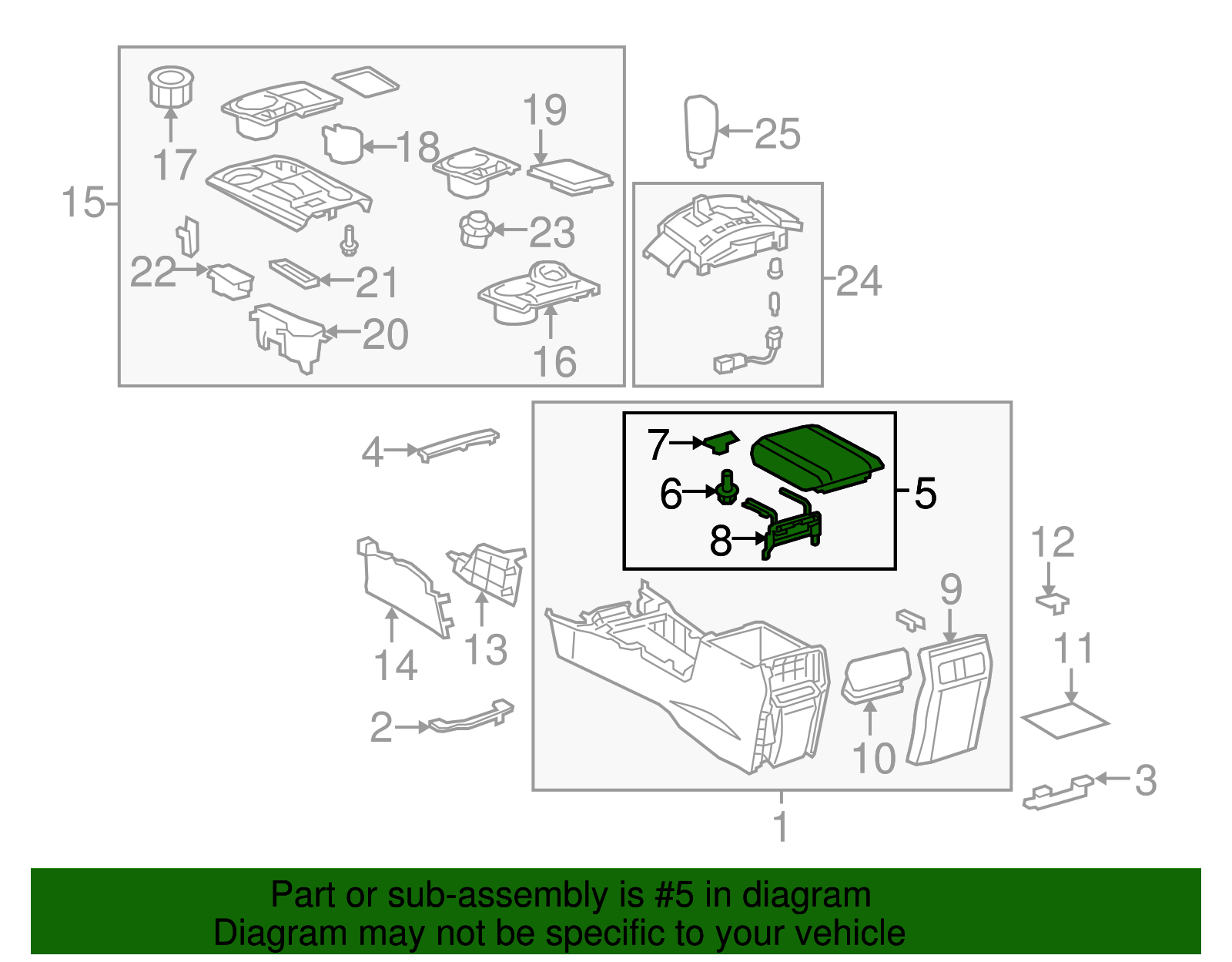 2010-2013 Toyota 4Runner 2010-2013 Toyota 4Runner - Console Armrest ...
