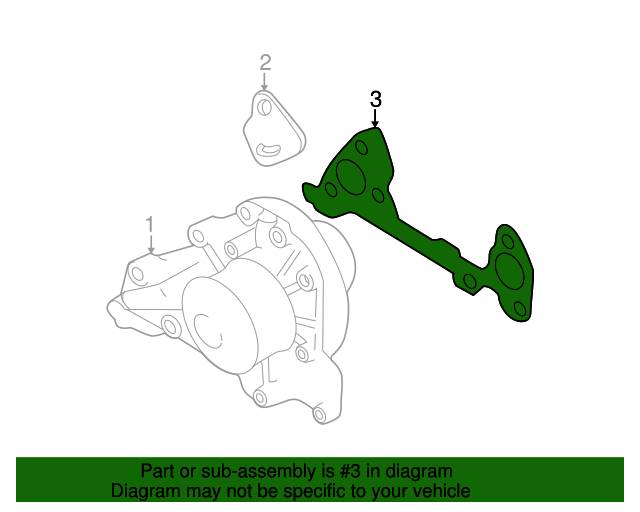 25124-39010 - Water Pump Gasket - 2001-2006 Hyundai | World OEM Parts ...