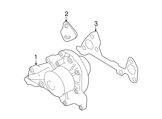 25124-39010 - Water Pump Gasket 2001-2006 Hyundai | AutoNation Parts