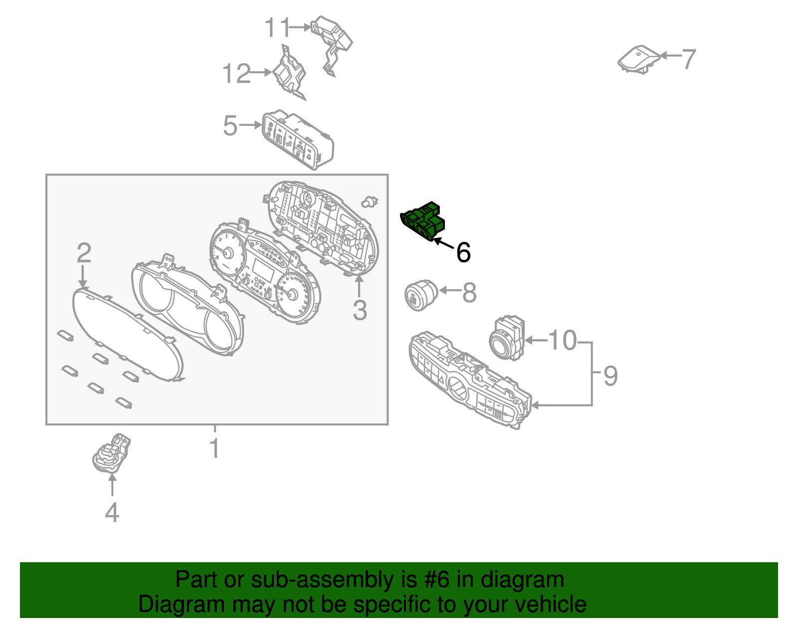 93750-3RAA0 - Trunk Switch 2014-2016 Kia Cadenza | Kia.Parts Store