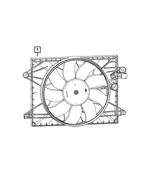 2021-2023 Dodge Charger Radiator Cooling Fan Module 68504083AB | Mopar ...