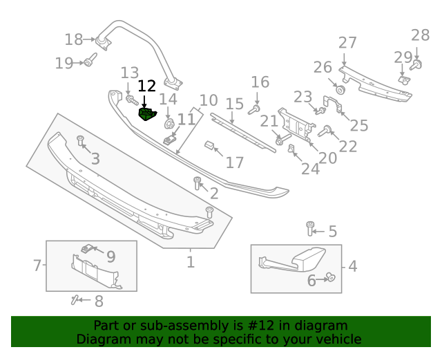 M2DZ-17C886-A - Side Bracket - 2021 Ford Bronco | Lasco Auto Parts