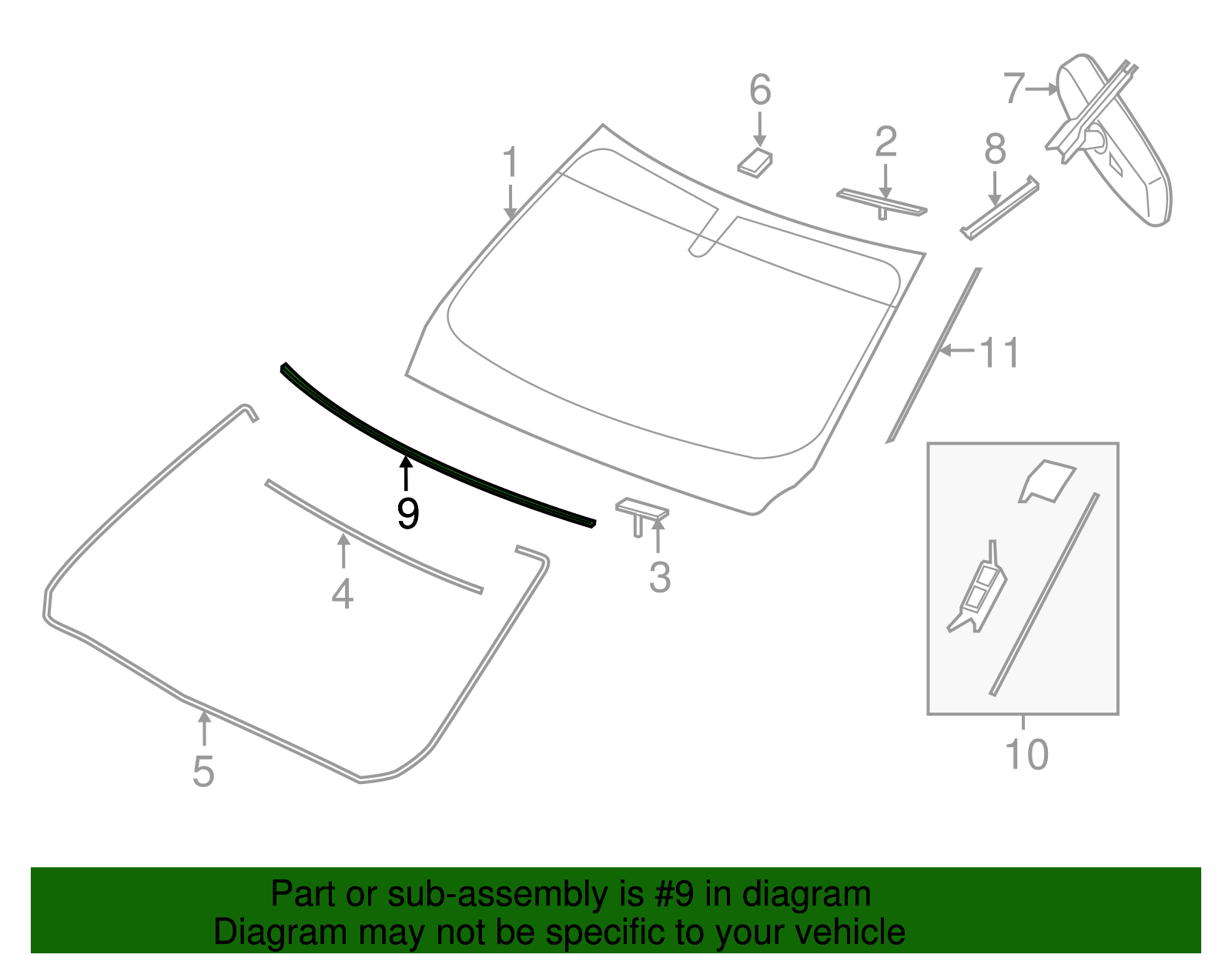 2013-2020 Nissan Pathfinder Upper Molding 72752-3JA0A | Temecula Nissan ...