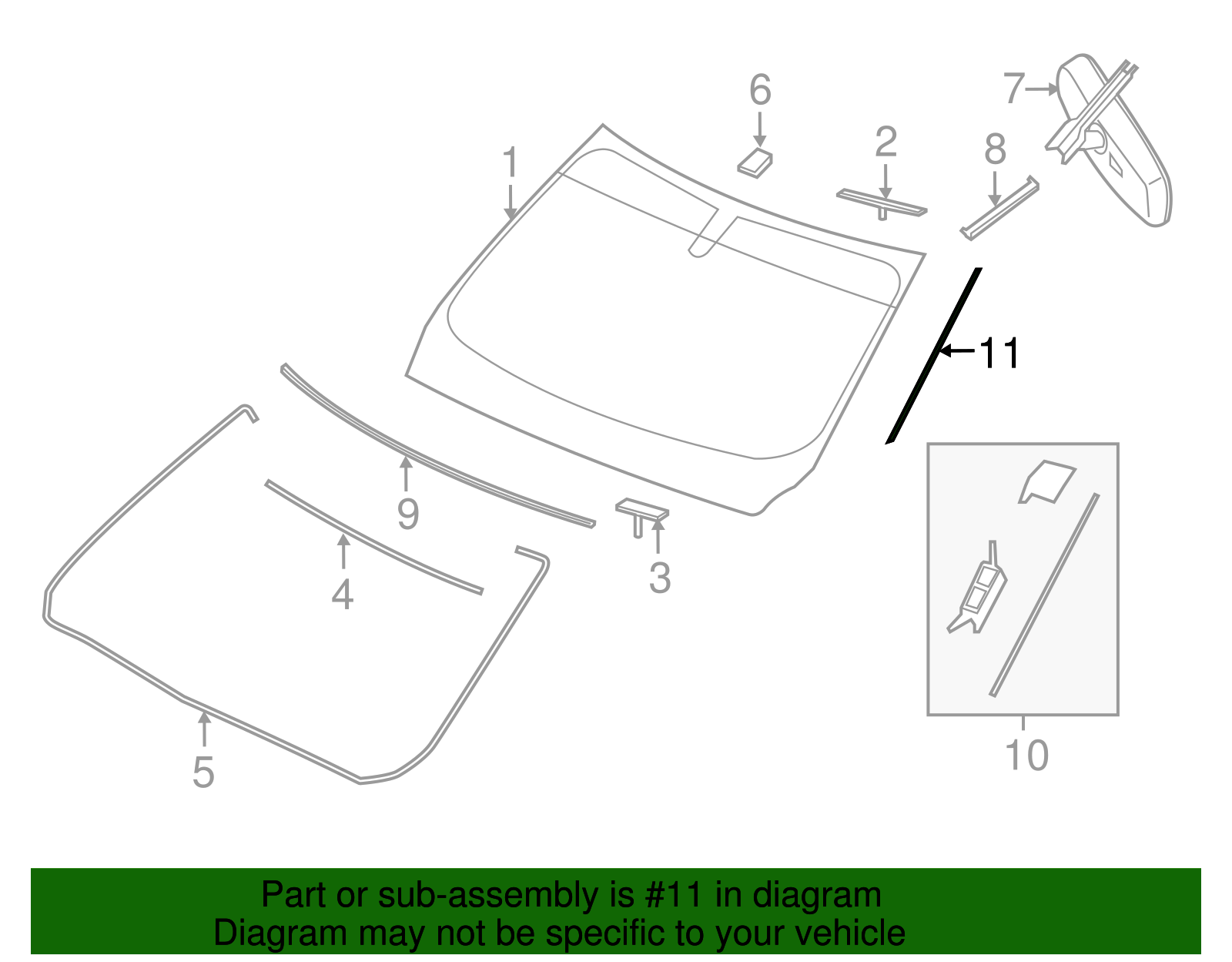 2013-2020 Nissan Pathfinder Side Molding Fastener 72726-3JA0A | My ...