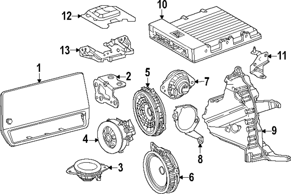 86150-0E230 - 2024 Toyota Grand Highlander - Speaker | Sparks Parts