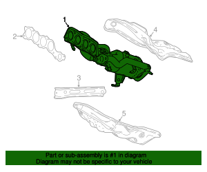 17141-F0030 - Catalytic Converter with Integrated Exhaust Manifold 2018 ...