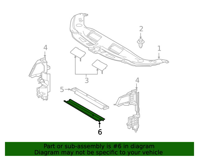16592-F0010 - Lower Guide - 2019-2021 Lexus | MyLexusParts