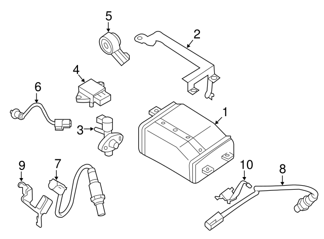 2011-2013 Nissan Altima Oxygen Sensor 22693-ZX00A | QuirkParts