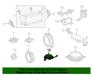 86150-0W210 - High-Quality Speaker for 2014-2020 Lexus | AutoNation Parts