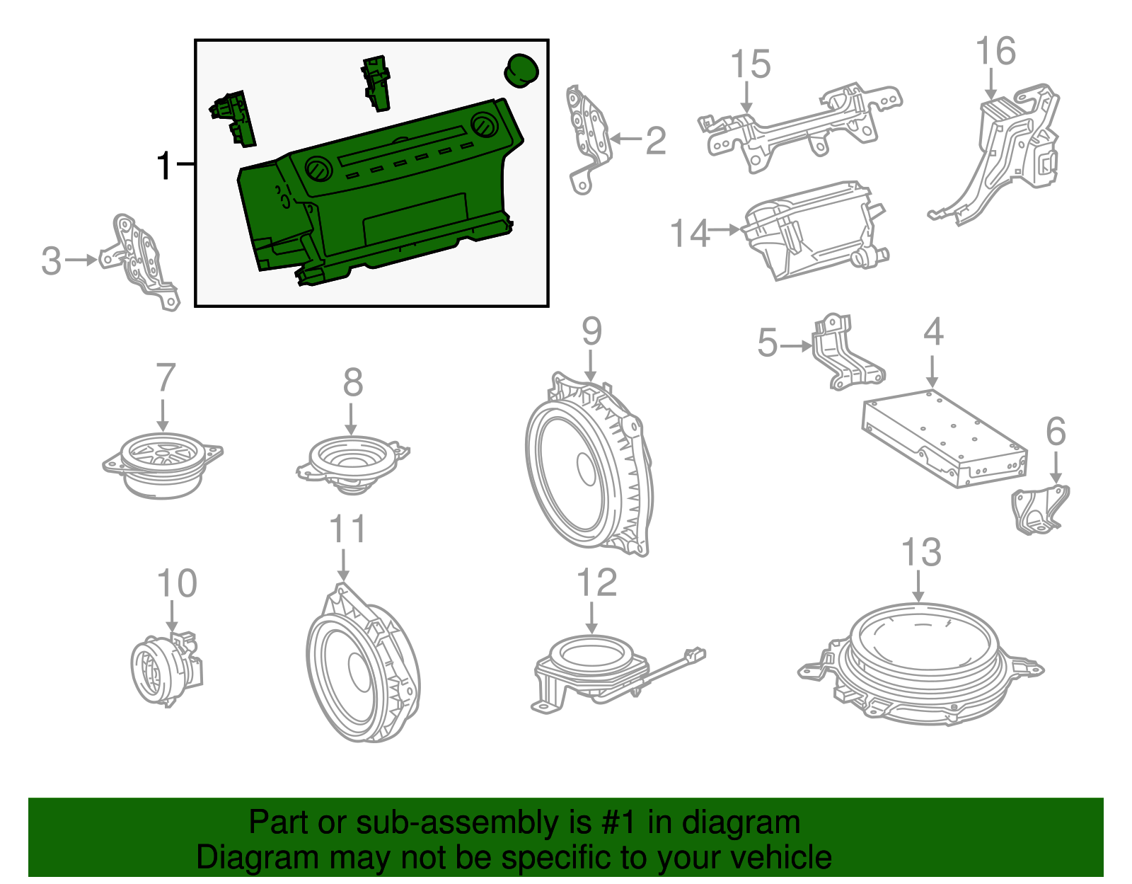 86804-53T40 - Radio Control Unit For 2015-2016 Lexus | Lexus OE Parts