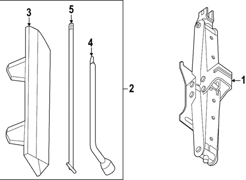 Jack & Components for 2022 Nissan Pathfinder | TascaParts.com