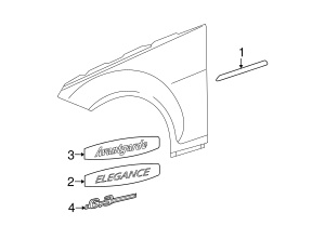 204-817-72-20 - Fender Emblem 2010-2018 Mercedes-Benz | AutoNation Parts