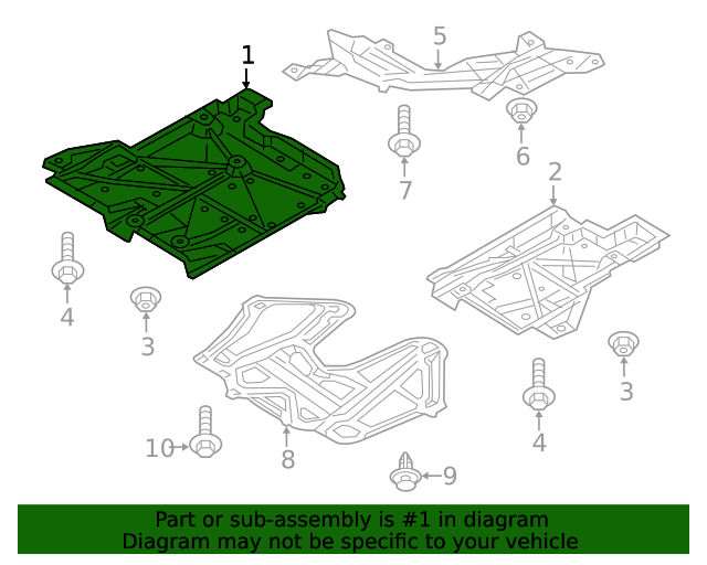 2016-2019 Mazda CX-3 Under Cover - Passenger Side (RH) DB3B-56-1Z1 ...