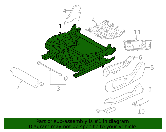 Genuine BMW 52-10-7-459-217 | Seat Adjuster | FREE Shipping on Most ...