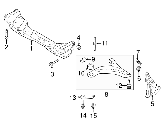 2013-2024 Toyota Lower Control Arm Front Bushing SU003-00357 | OEM ...