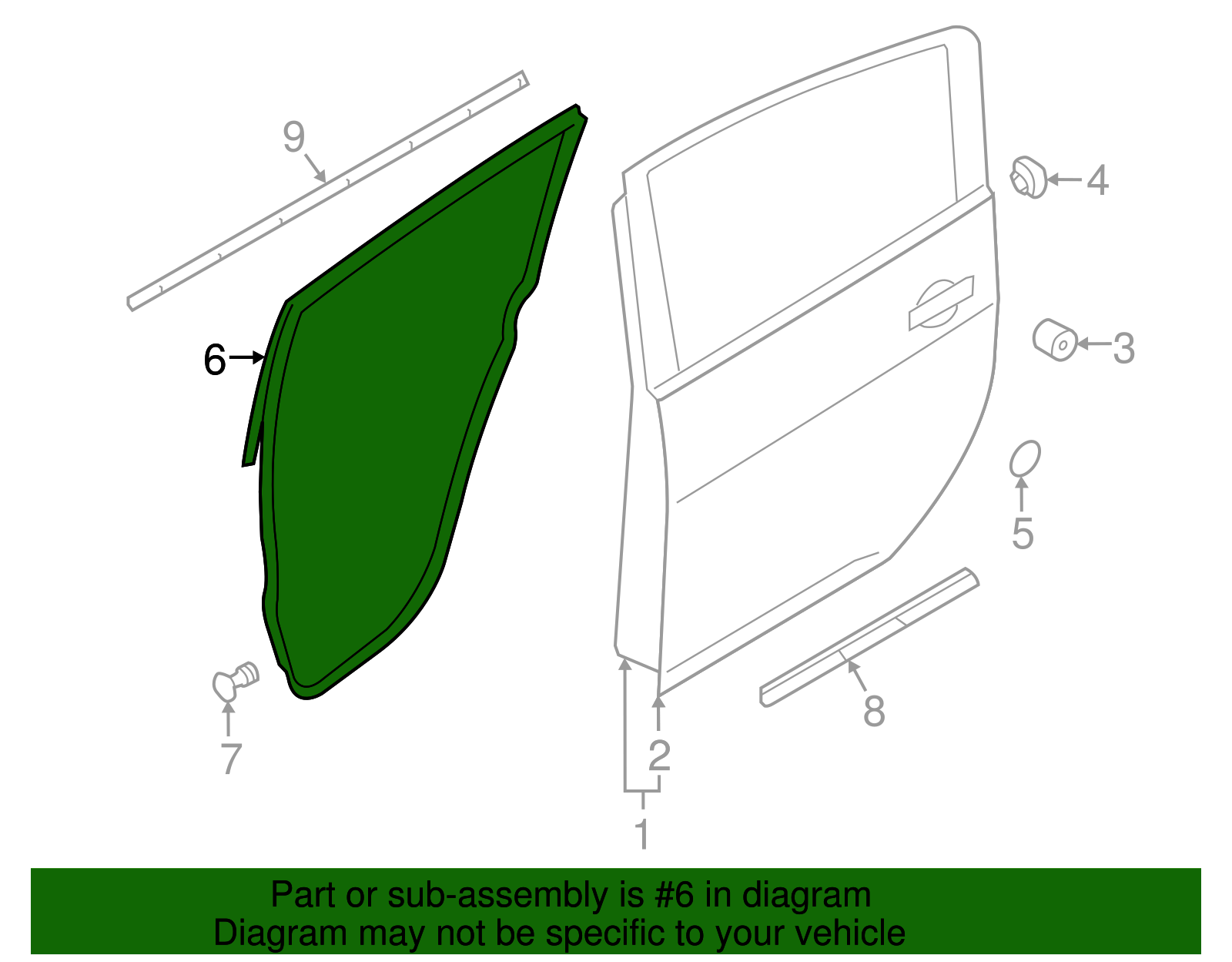 2018-2019 Nissan LEAF Door Weather-Strip 82830-5SF0A | Bill Kay Nissan ...