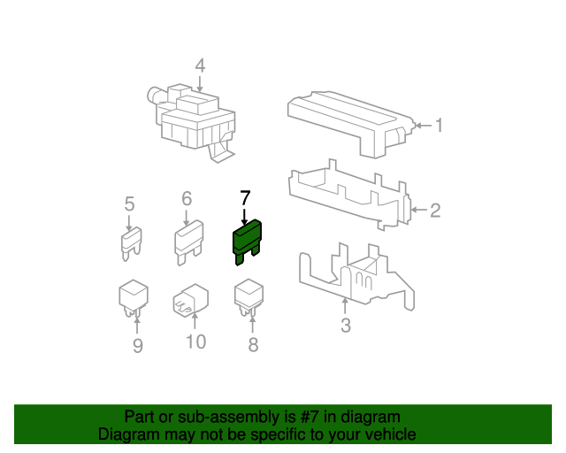 1998-2021 Ford Circuit Breaker F6HZ-14526-L | Village Ford