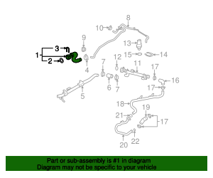 4F0-121-101-E - Upper Hose 2005-2011 Audi | Audi OEM Parts