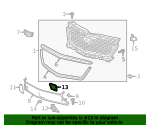 2020-2022 Cadillac XT6 Front Grille Insert 84684924 | GMPartsDirect.com