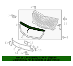 2020-2021 Cadillac XT6 Silver Front Grille Filler 84383320 ...