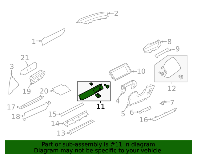 Genuine Trim Panel for 2020-2023 Land Rover Range Rover Evoque | Land ...