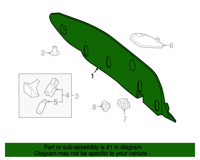 205-750-31-00 - Trunk Lid Trim 2018-2020 Mercedes-Benz | Mercedes-Benz ...