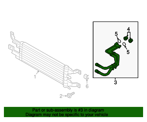 2013-2020 Ford Cooler Pipe DG9Z-7R081-A | Varsity Ford