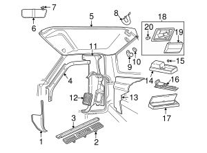 1992-2011 Ford Ranger Front Door Sill Scuff Plate Black Protector Right ...