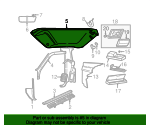 2004-2008 Ford Ranger Headliner 7L5Z-1051944-AB | QuirkParts